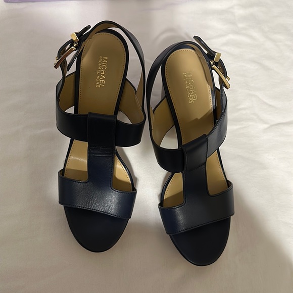 MICHAEL Michael Kors | Shoes | Michael Kors T Strap Block Heel | Poshmark